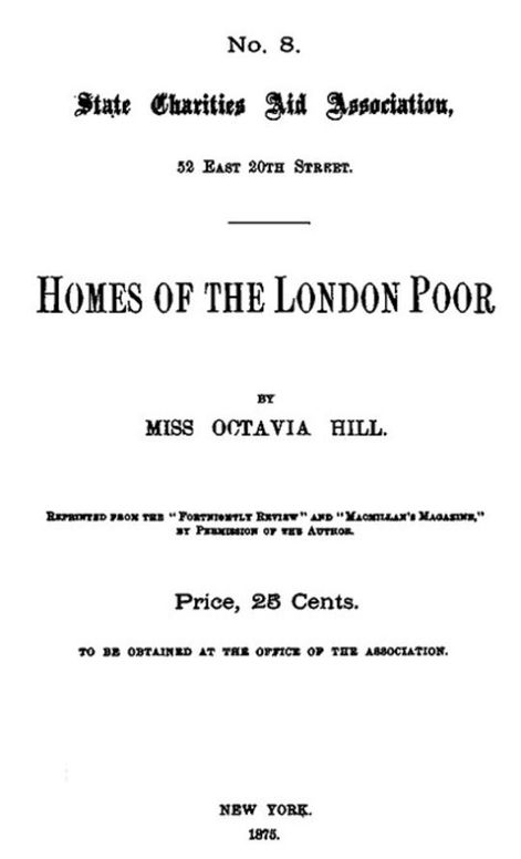 Homes of the London Poor by Octavia Hill | BookFusion
