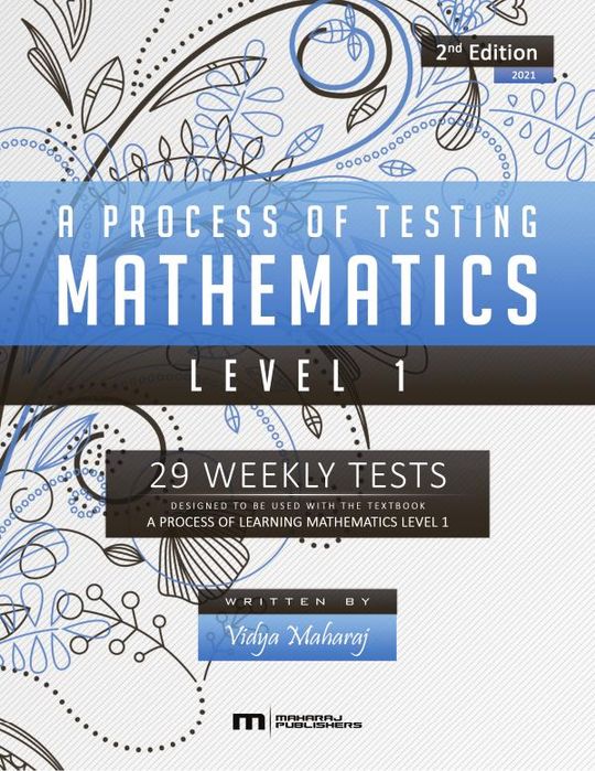 A Process of Testing Mathematics - Level 1 - 2nd Edition by Vidya ...