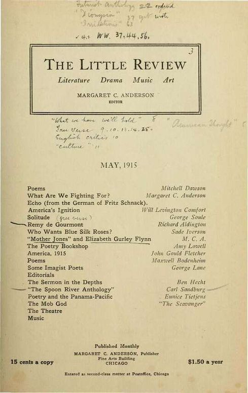 The Little Review, May 1915 (Vol. 2, No. 3) by Unknown | BookFusion