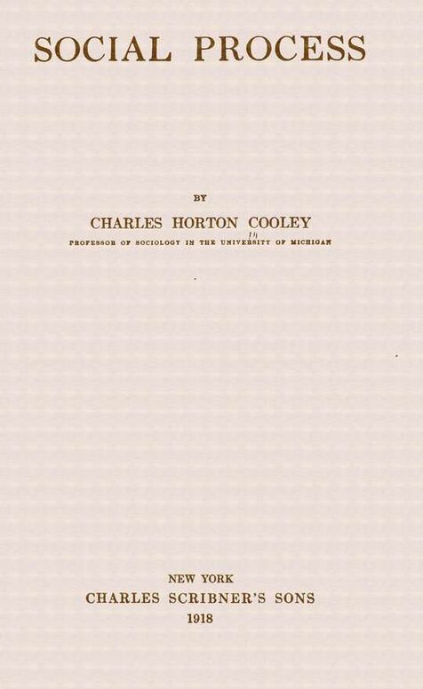 Social process by Charles Horton Cooley | BookFusion